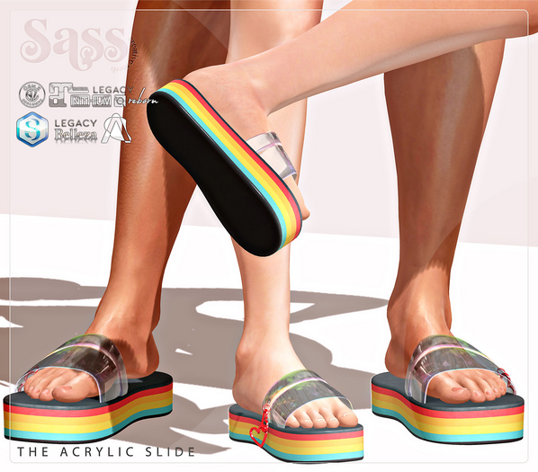 Second Life Marketplace - Sass [Acrylic Slides] ♥GenX ♥Legacy ♥Maitreya ...